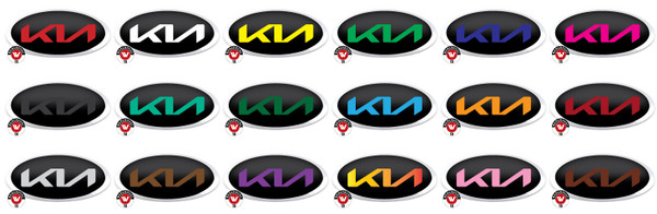 KIA OVERLAY EMBLEM DECALS