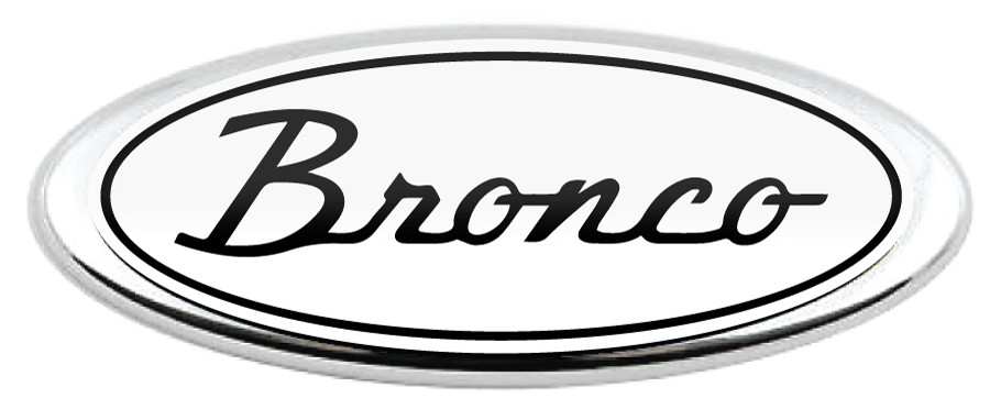 FORD BRONCO SCRIPT OVERLAY EMBLEM DECAL
