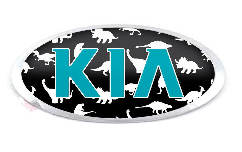 KIA OVERLAY EMBLEM DECALS ANIMAL PRINT