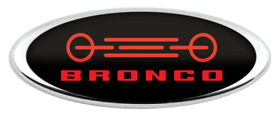 BRONCO FACE REAR OVERLAY EMBLEM DECAL