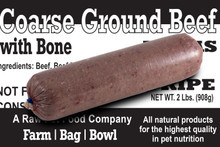 Coarse Ground Beef with Bone 20 lb Case