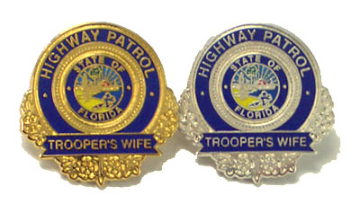 FHP Trooper's Wife Lapel Pins - CopShop.com