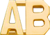 Custom Collar Letters - 2 Characters