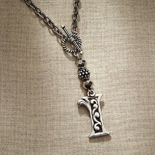 Enesco Jim Shore Monogram Necklace, Letter I