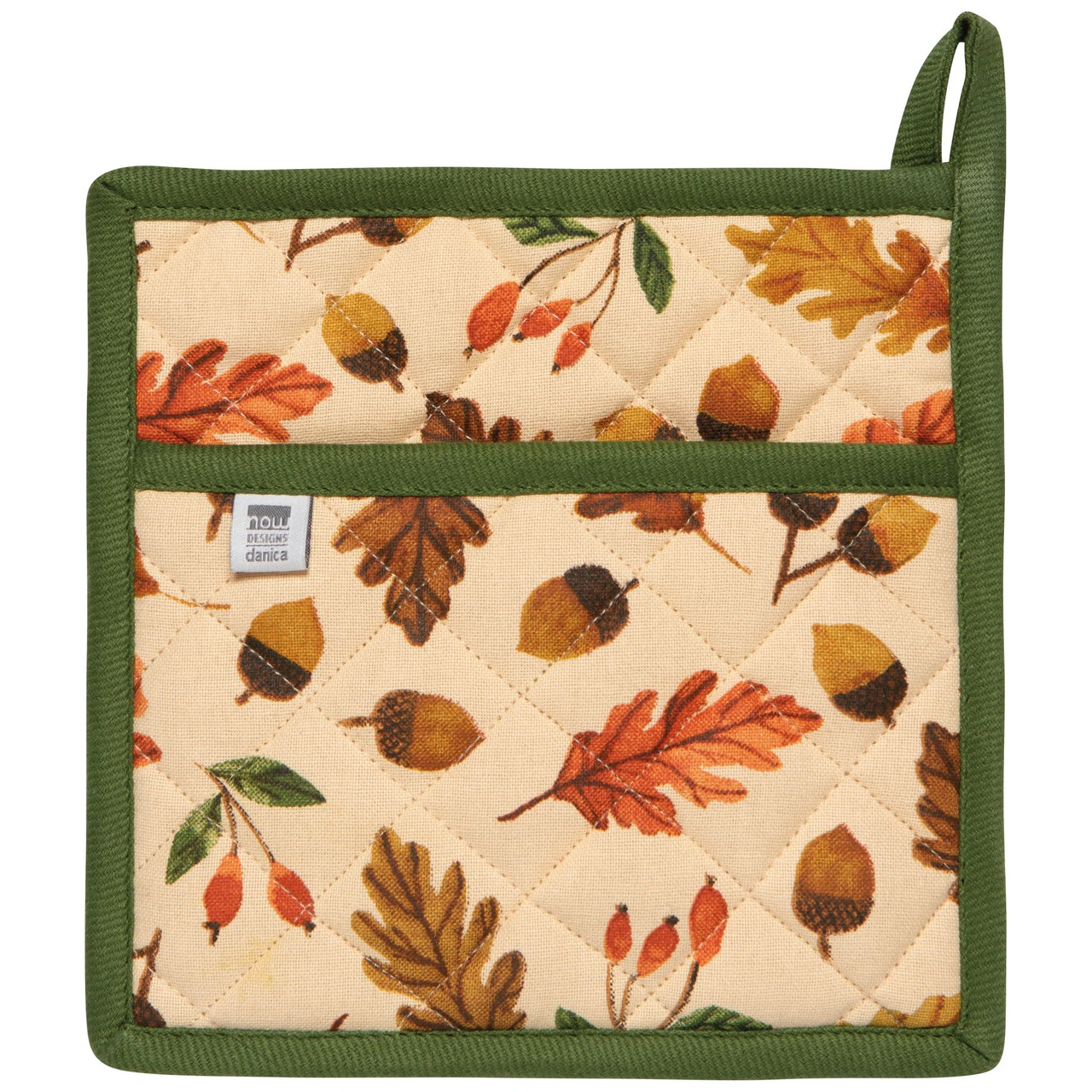 Now Designs Potholder, Oak & Acorn Spruce (NPH3582D)