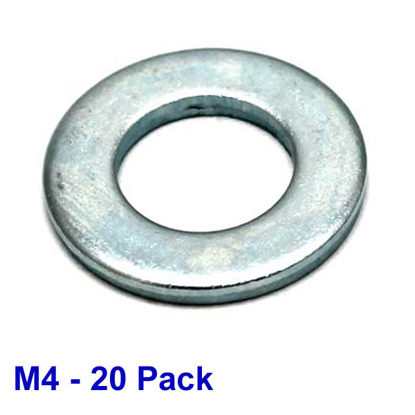 M4 Flat Washers - (20)