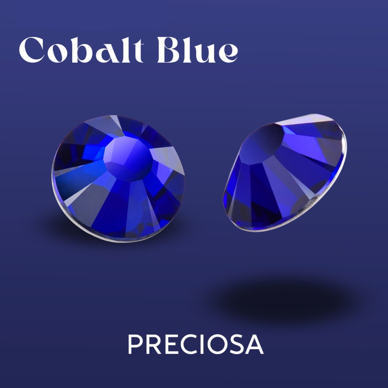 20ss MAXIMA Crystals by Preciosa Flatback Rhinestones | Cobalt