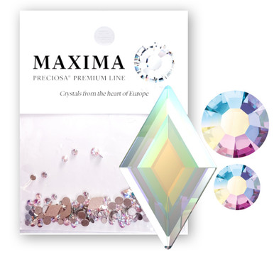 Preciosa Crystal Mix Pack Rhombus Shape Crystal AB 6x4mm