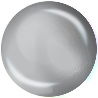 PriceLess Trims Flatback Metallic Pearls Metallic Silver 6mm