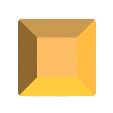 MAXIMA Crystals by Preciosa Flatback Shape Square Aurum 3x3mm ...