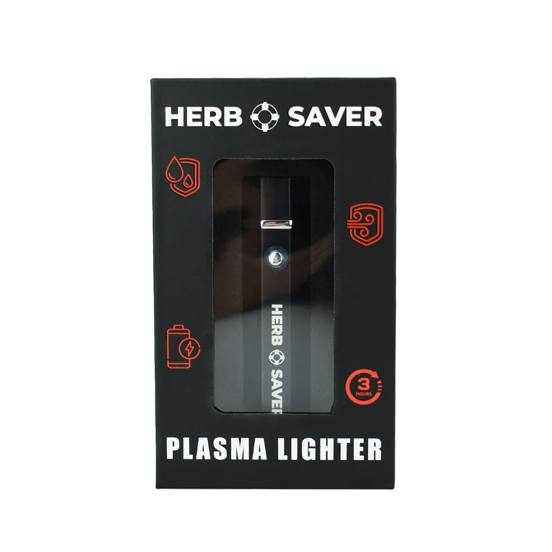 Herb Saver Lighter Windproof Dual Arc Lighter (Black) - HERB SAVER