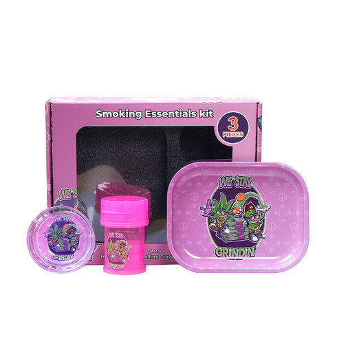 We Stay Grindin Smoker Kit – Hustler-Inspired Herb Saver Set