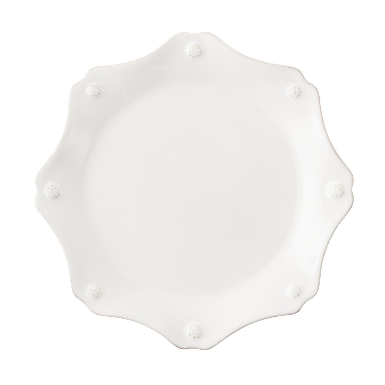 Juliska Berry & Thread French Panel Whitewash Dinner Plate