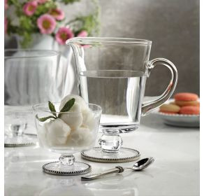 Arte Itaica Eleganza Footed Beaded Pitcher