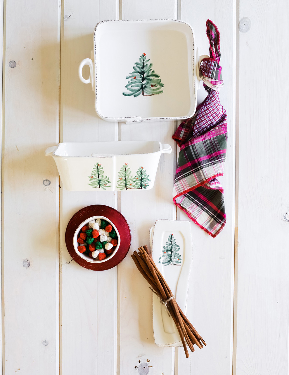 Vietri Lastra Holiday Spoon Rest