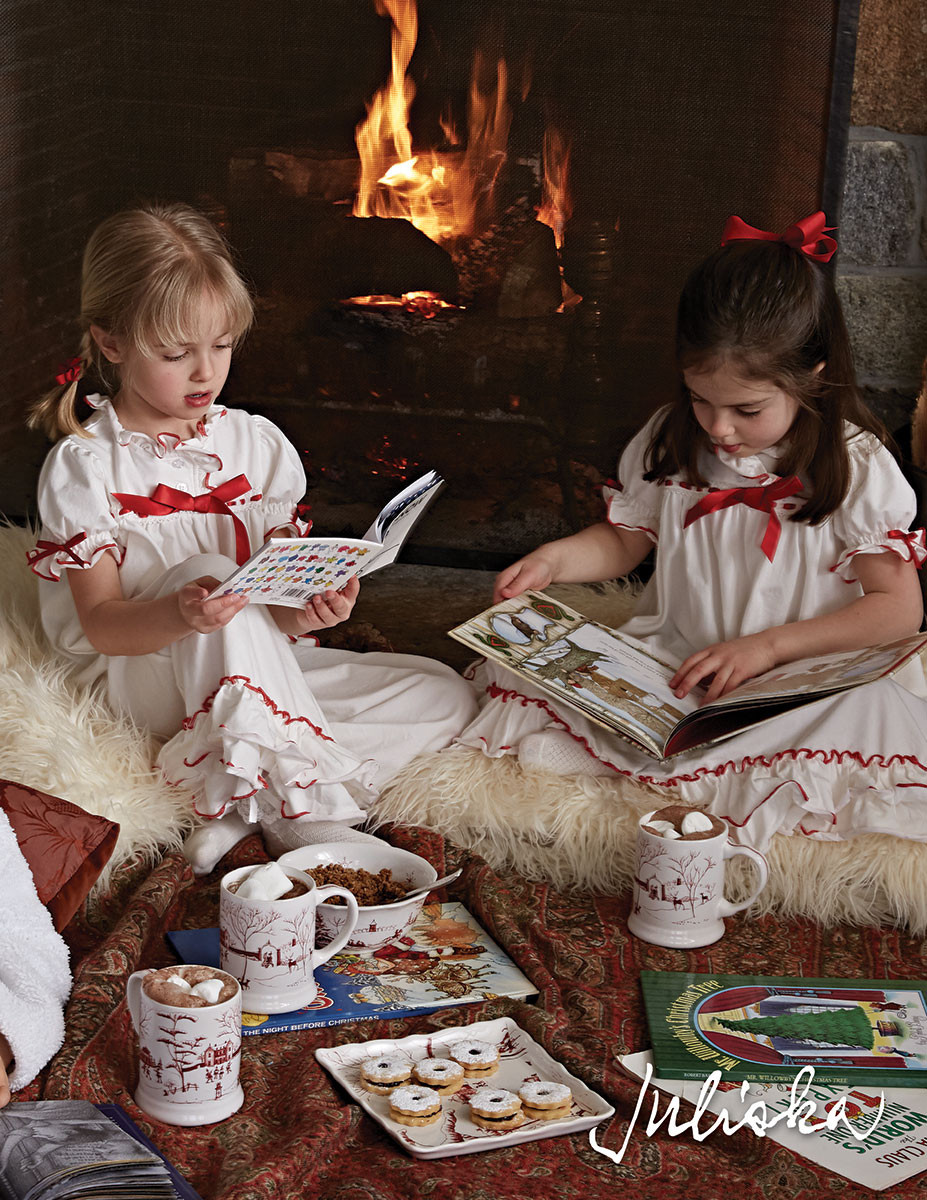 Juliska Country Estate Winter Frolic "The Claus' Christmas Day" Ruby ...
