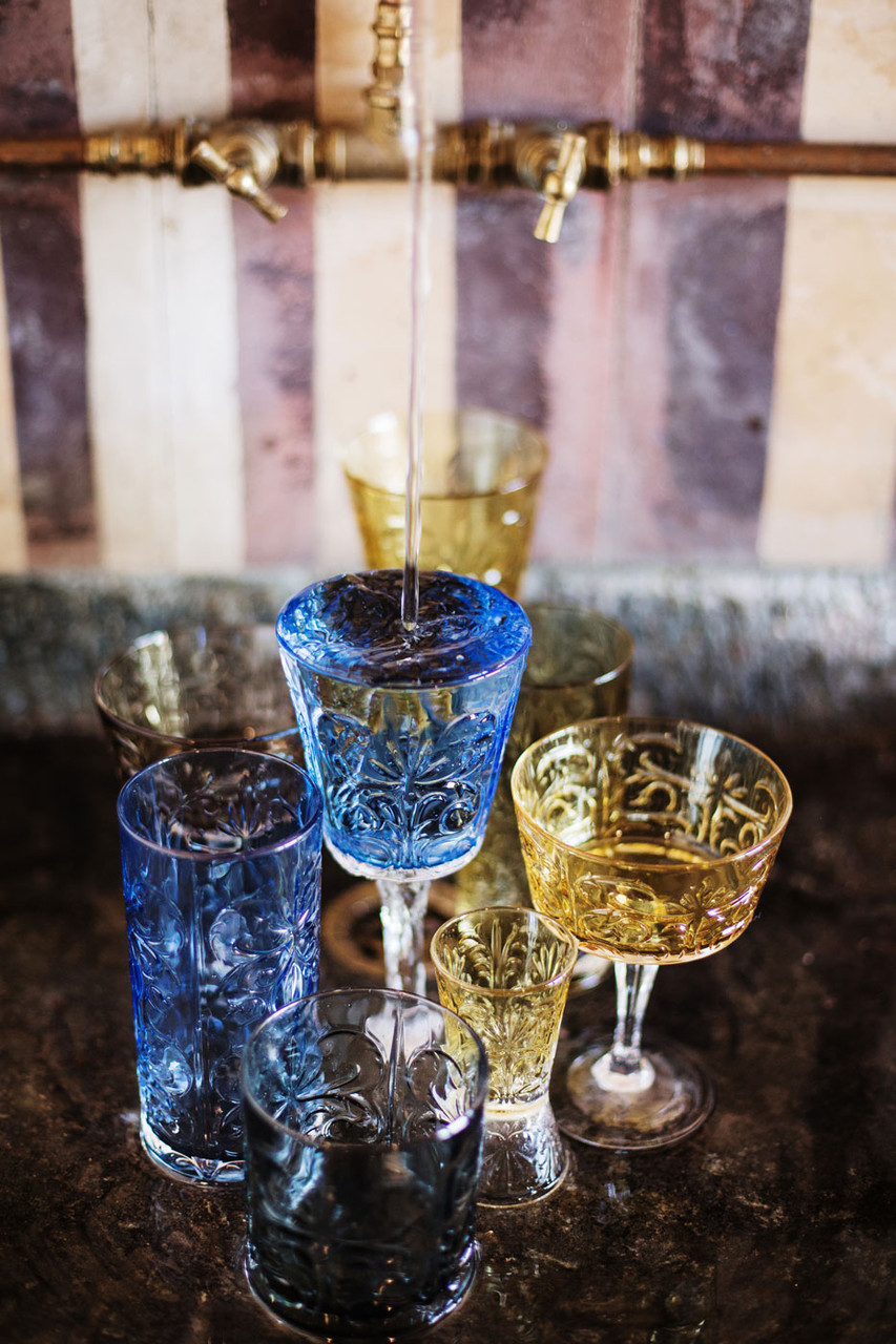 Barocco Amber Liquor Glass
