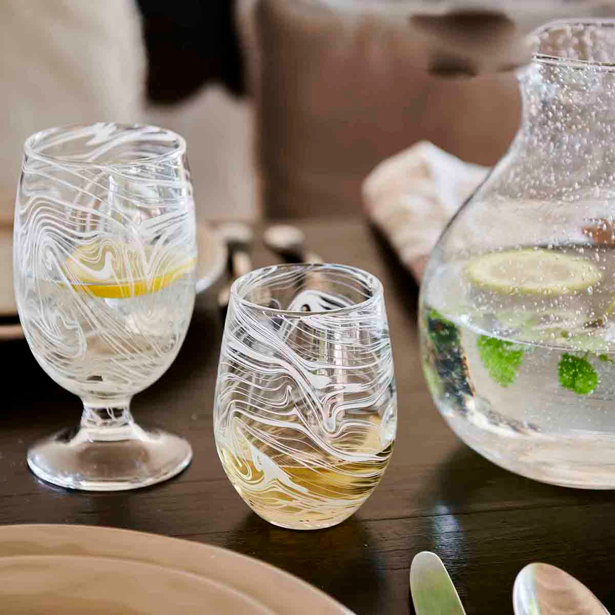 Puro Marbled White Goblet