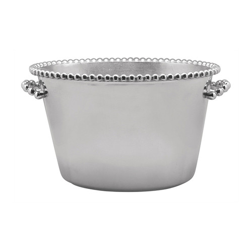 Pearled Medium Ice Bucket - Plum Pudding