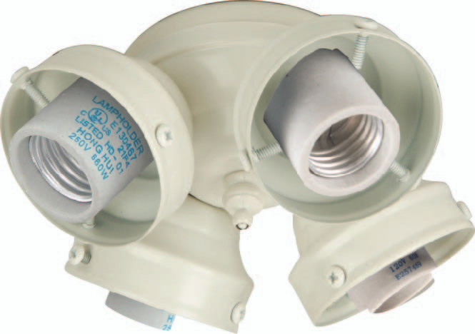 4 Light Medium Base Fitter in Antique White - Craftmade Lighting Source
