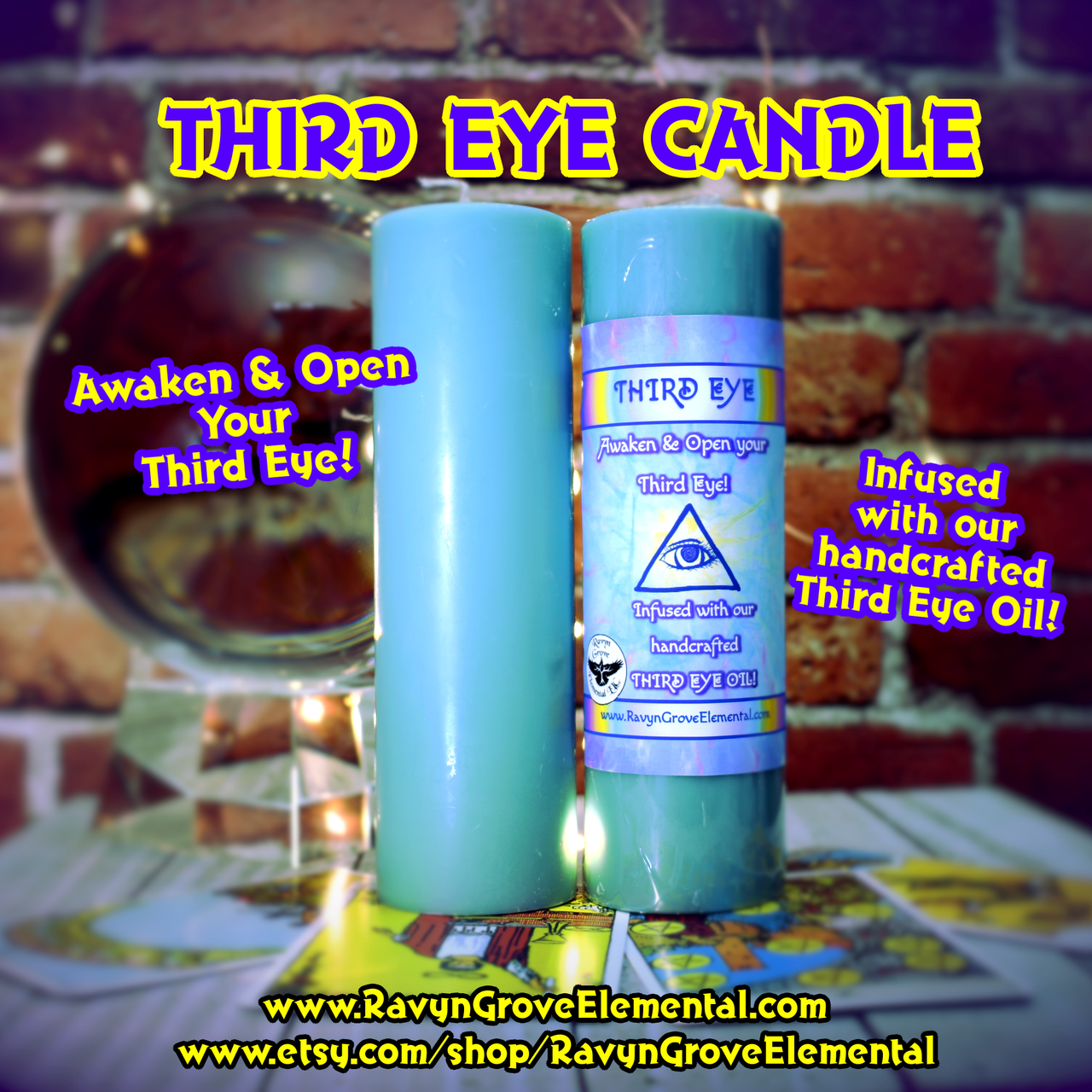 Third Eye Candle - Awaken Your Third Eye! Infused with our Third Eye Oil!