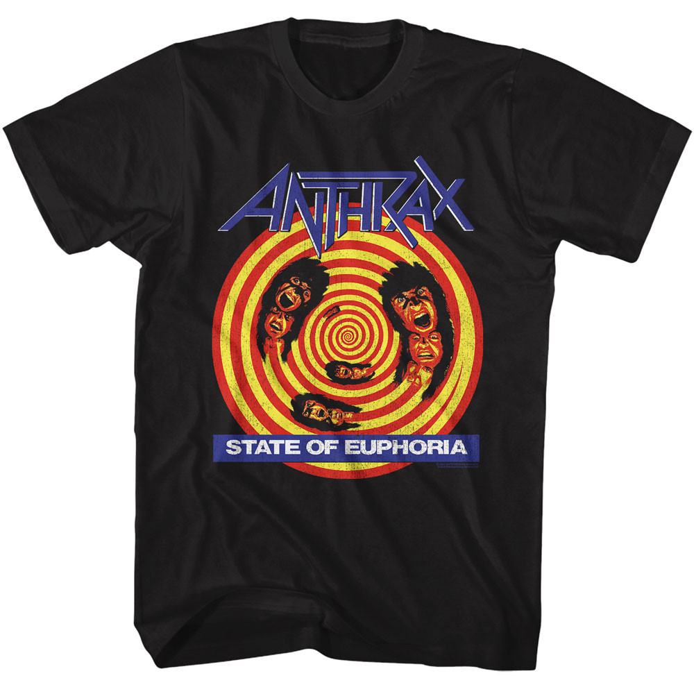 Anthrax State Of Euphoria White Mens s/s tee