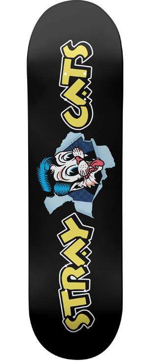 Stray Cats Logo Skateboard - Official Merch