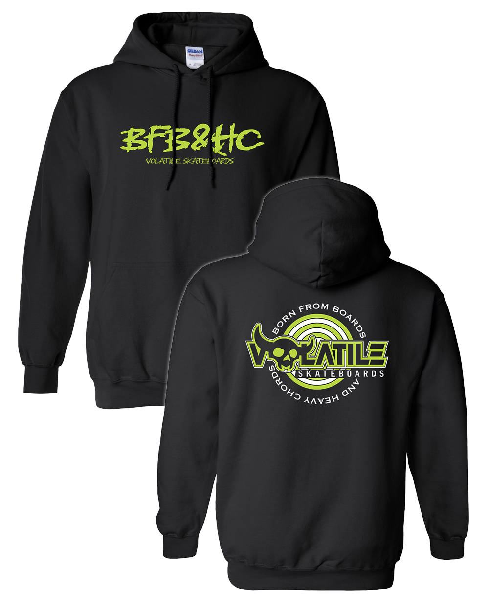 Volatile Skateboards BFB&HC Hoodie Green