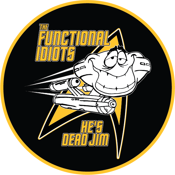 The Functional Idiots | He's Dead Jim | Sticker