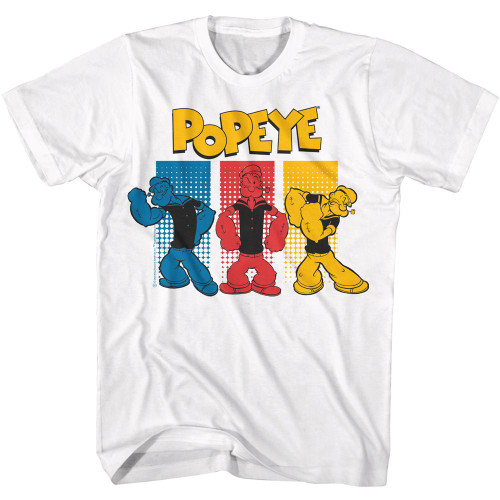 POPEYE POPEYE HALFTONE RECTANGLES s/s tee
