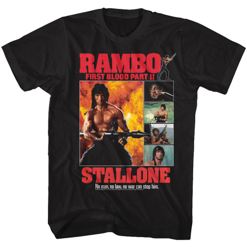 RAMBO PART II COLLAGE s/s tee
