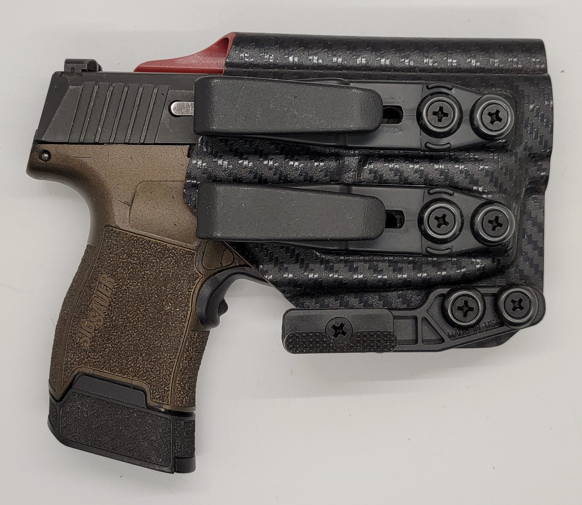 SIg P365 W/ Foxtrot/Lima Inside Waistband OD Green Flannel