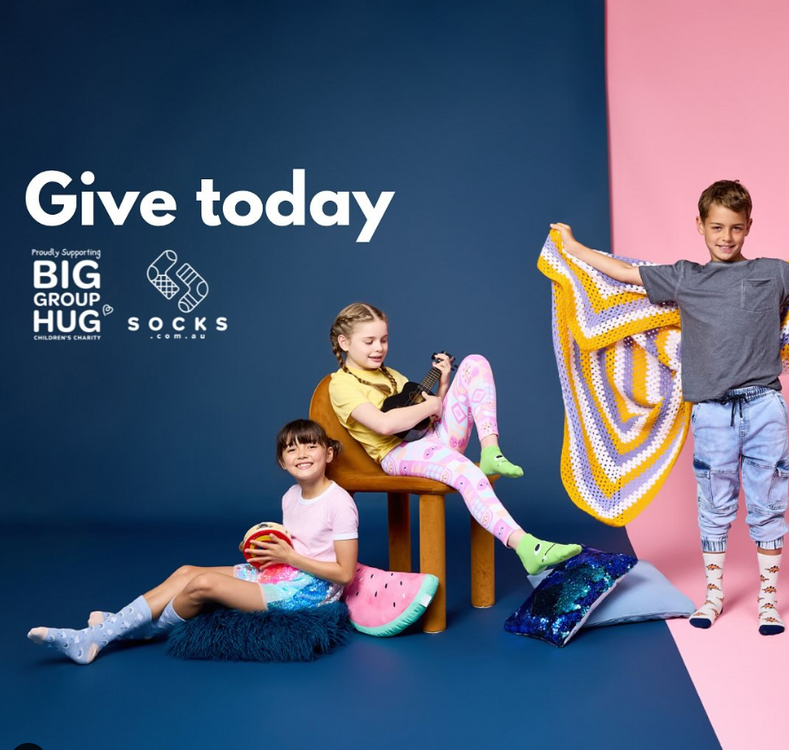 Supporting Big Group Hug To End Child Poverty One Pair Of Socks At A ...