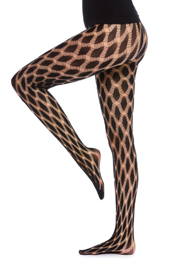 Sock CafÃ© PK1 Italian Collant Diamond Lace