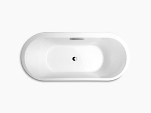 KOHLER K-18345T-0 EVOK 1.7M REC OVAL DROP-IN BATH