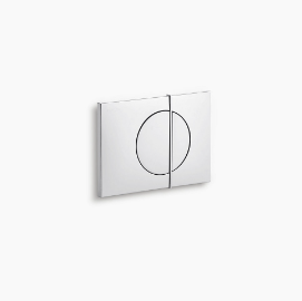 KOHLER NOTE IN-WALL TANK FACEPLATE 75891T-PNE-CP POLISHED CHROME ...