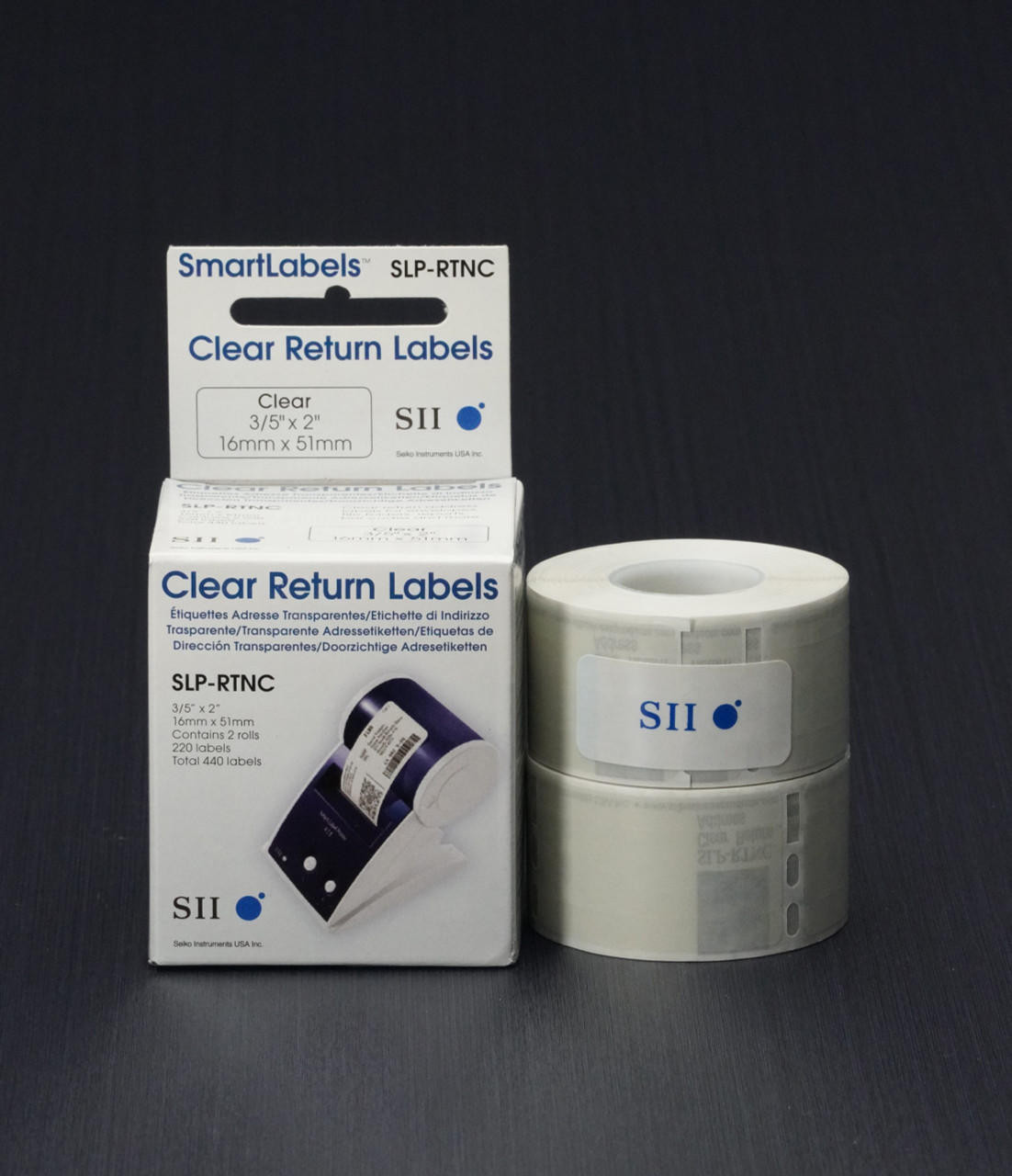 Seiko SLP620/SLP650 0.6 x 2 Clear Address Labels | SLP-RTNC