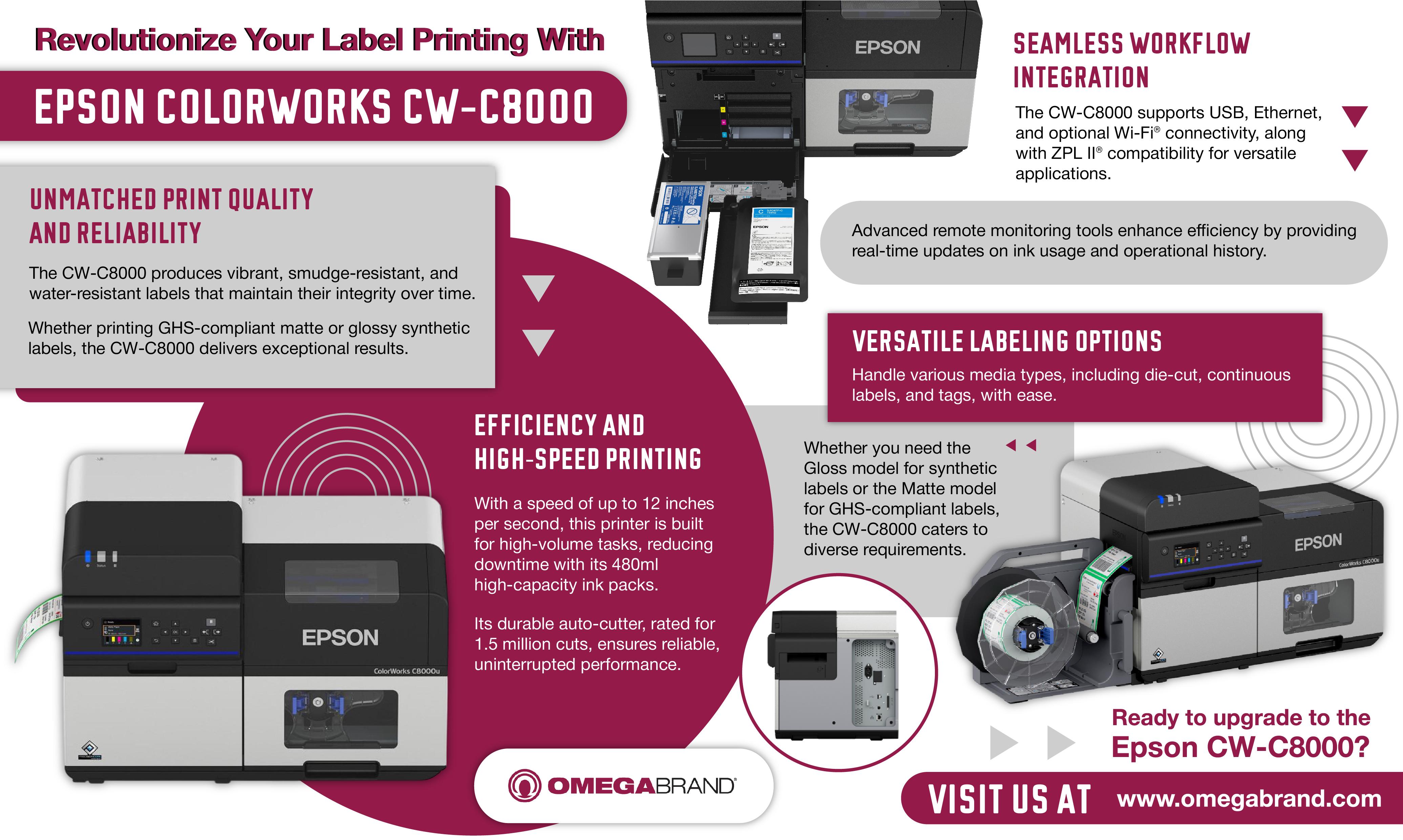 Revolutionize Your Label Printing With Epson Colorworks CW-C8000