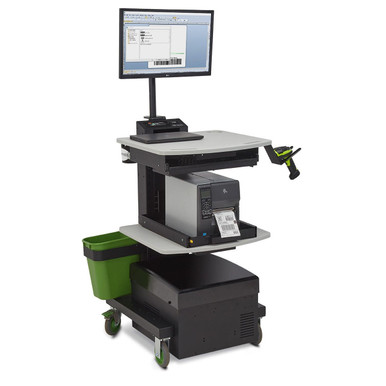 Newcastle Systems Midrange Powered Cart | Workstation Cart