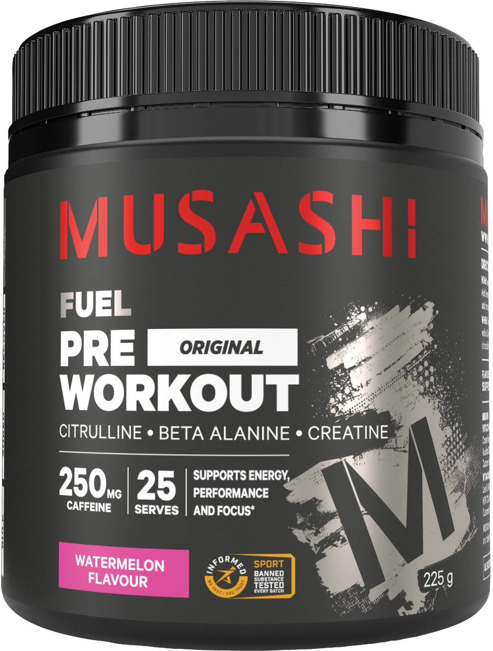 Musashi Fuel Pre-Workout Watermelon - BCAAs,Energy,Performance,training ...