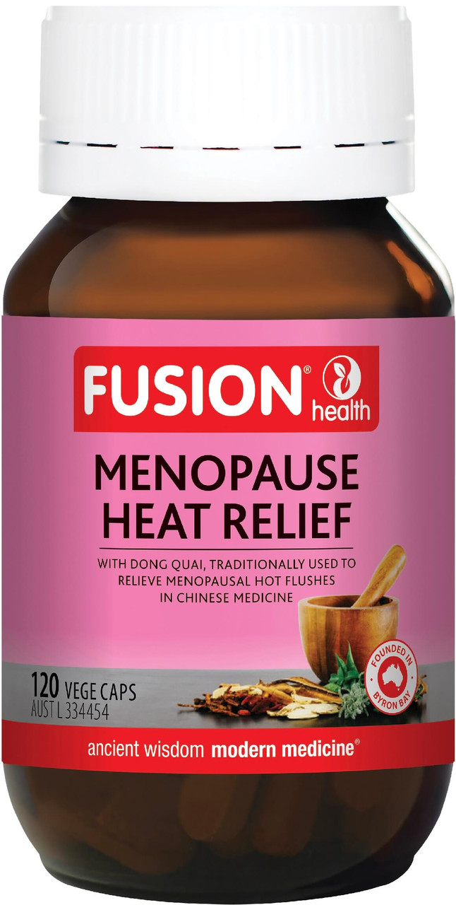 Fusion Health Menopause Heat Relief - Dong Quai,hot flushes,Anemarrhena ...