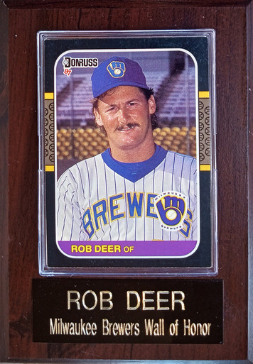Rob Deer Milwaukee Brewers Player Plaque