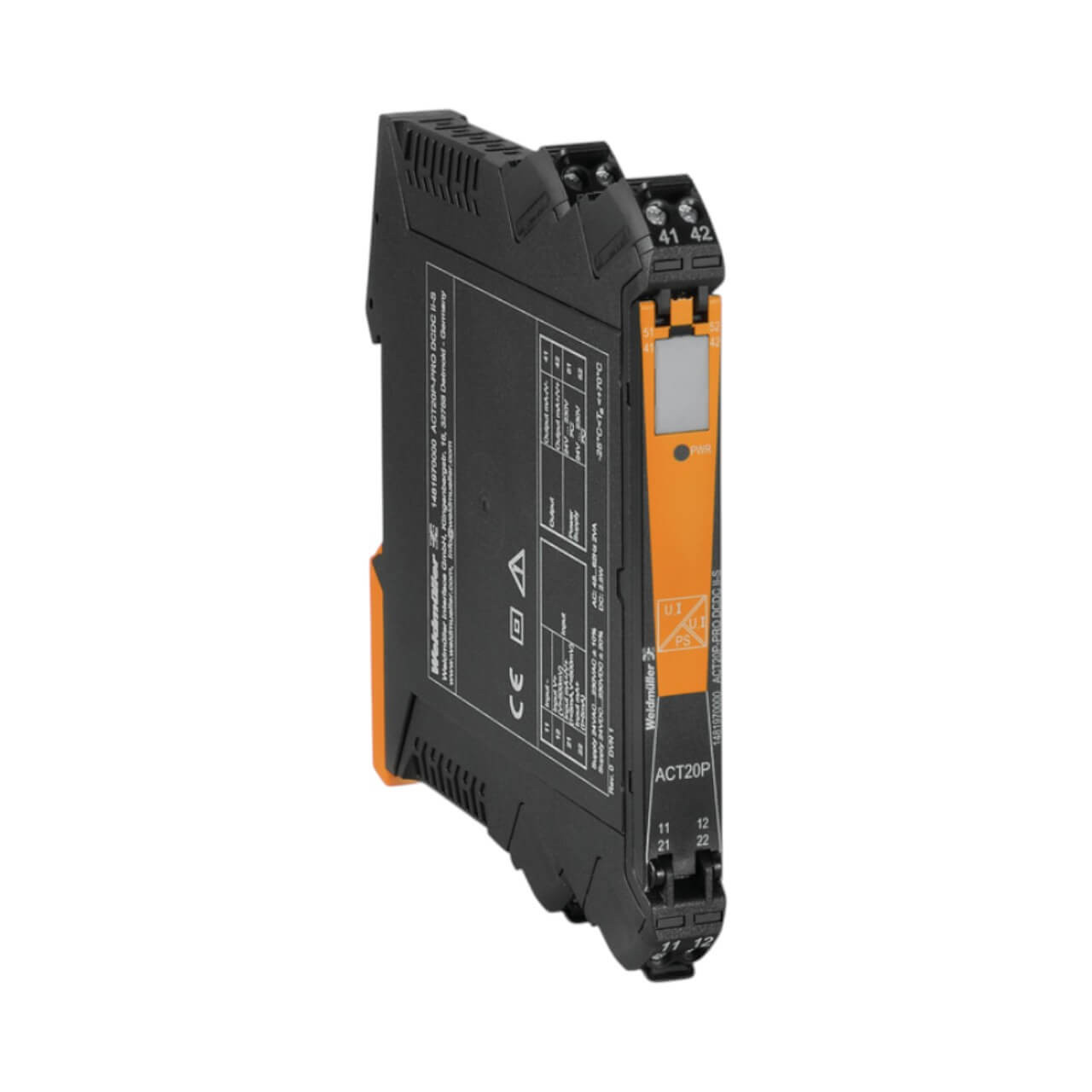 Weidmuller ACT20P Signal Converter/Isolator, Universal Input/Output, 24 ...