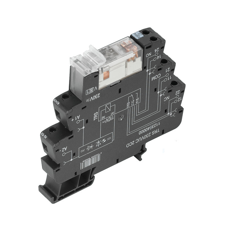 Weidmuller TRS DIN Rail Relay Module, 24-230V AC/DC Input, 250V AC/8A ...