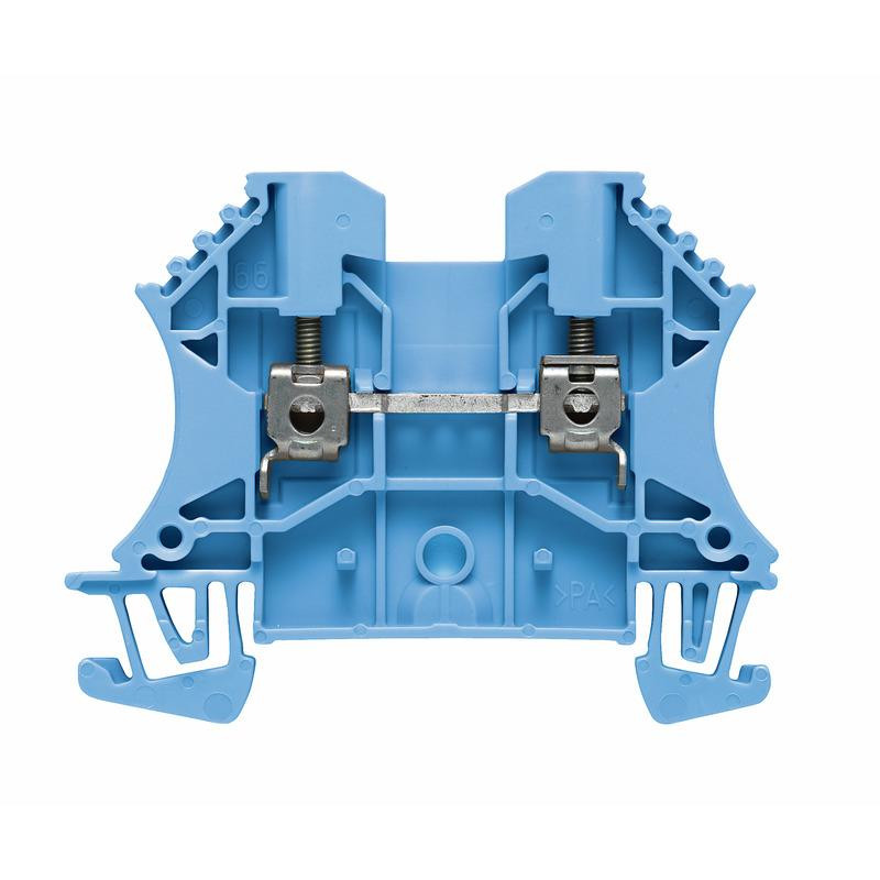 Weidmuller WDU 2.5 BL Feed-Through Terminal Block, 2.5mm², 800V, 24A ...