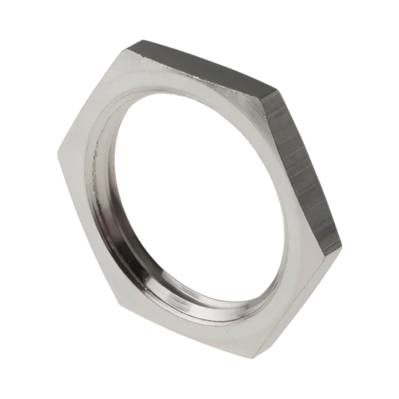 CMP M32 Nickel Plated Brass Locknut - Pacific Automation Pty Ltd