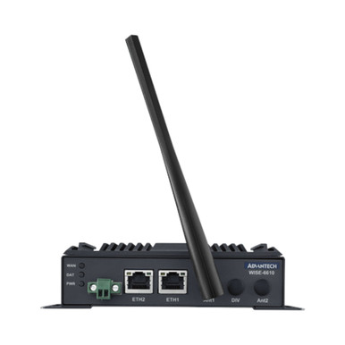 Advantech WISE-6610 Industrial LoRaWAN Gateway, 2x 10/100Mbps Ethernet, 1x SD Slot, 2 x SIM Card ...