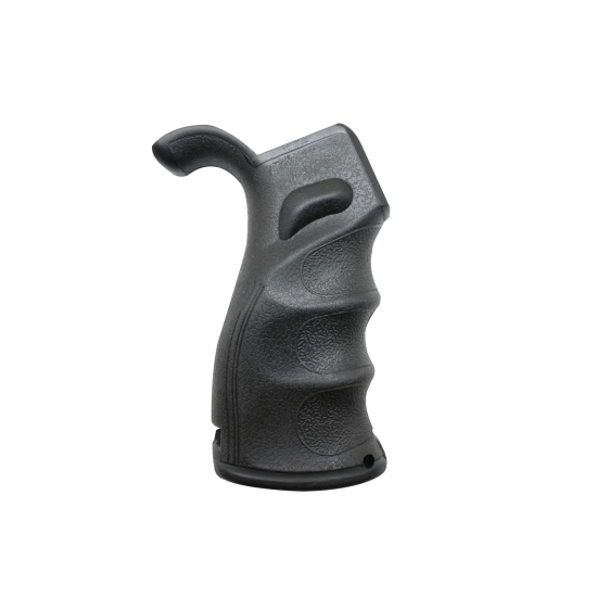 PISTOL GRIP AR-15 RIGHT HAND OVERMOLDED RUBBER BLACK - GLOCKPLATES