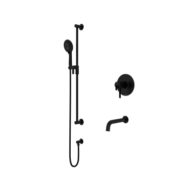 Riobel Authentica Shower Kit 1244 Trim - Black | TKIT1244AUBK