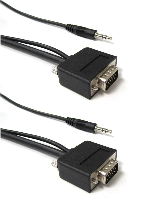 90-920ADLP-XX , Low Profile SVGA Male to SVGA Male with Audio WELTRON